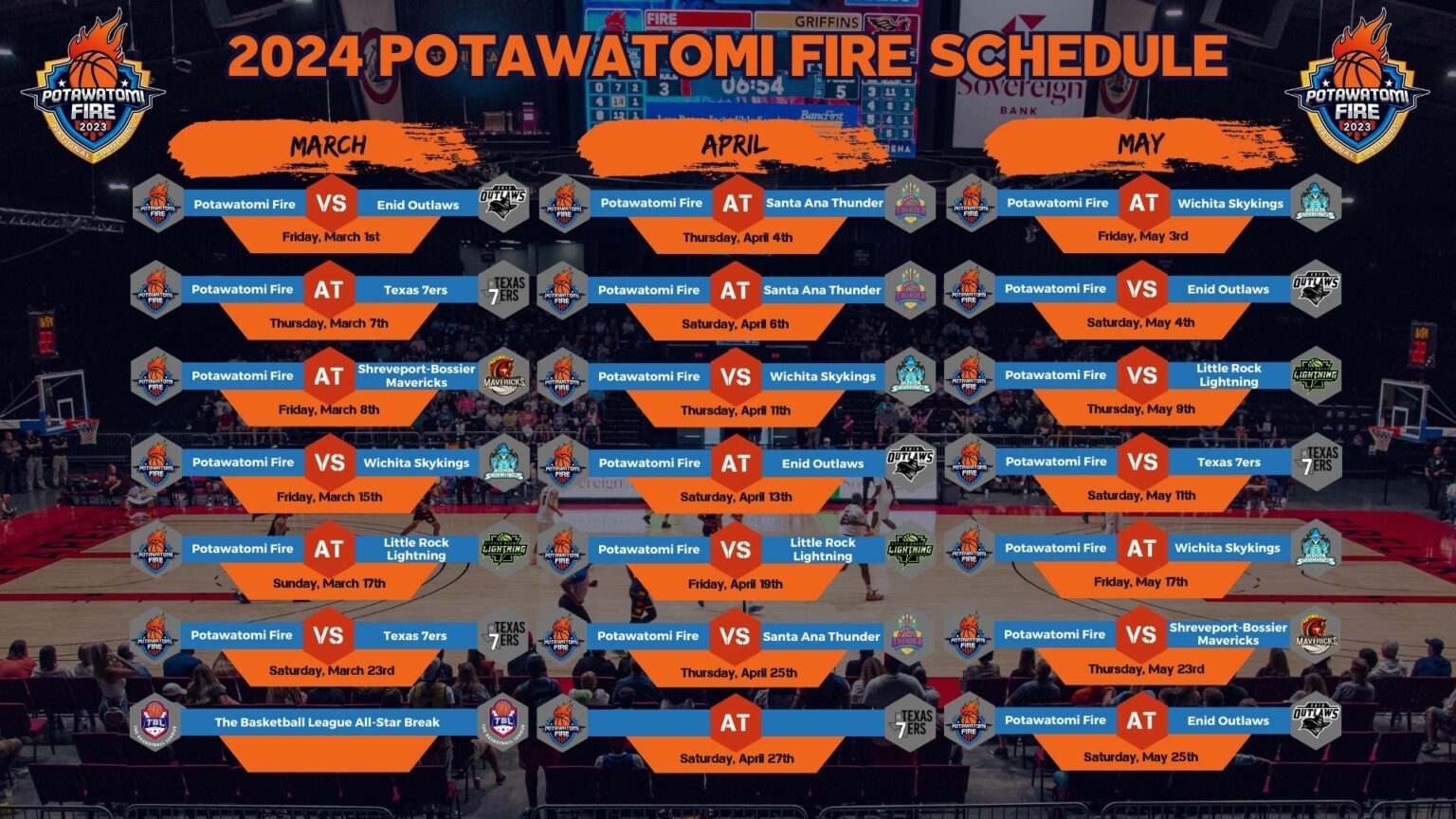 Potawatomi Fire – The official site of the 2023 TBL champions
